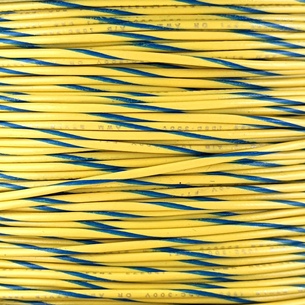 18 AWG Wire (Blue Striped) | Wire-Bot Pinball Wire