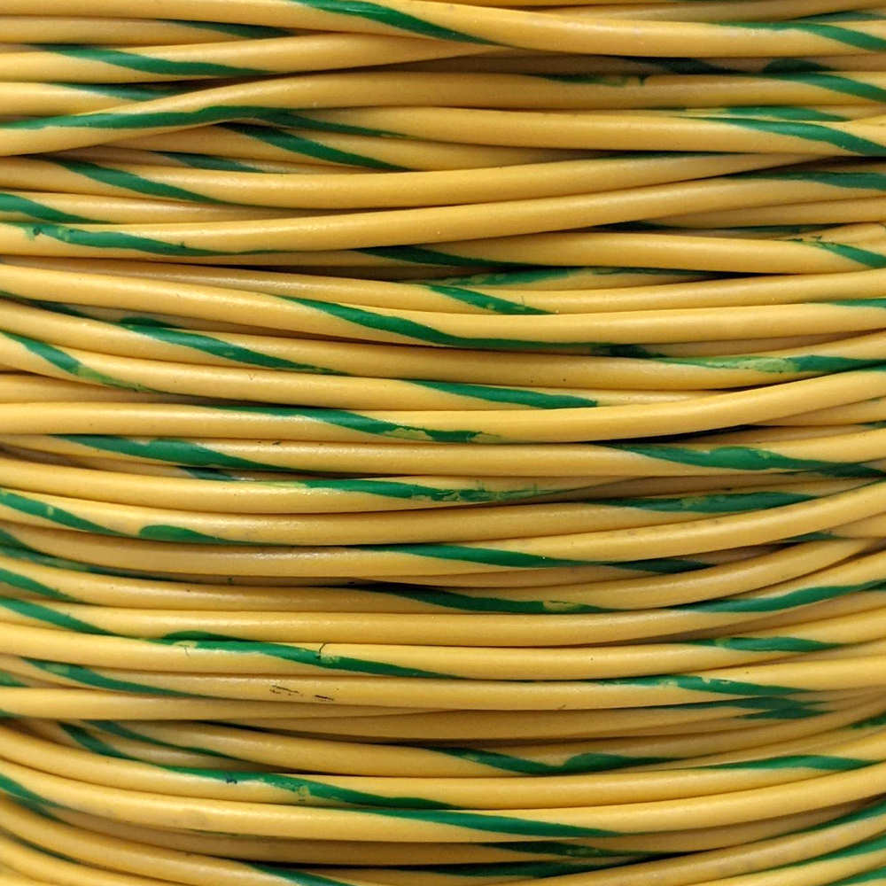 22 AWG Wire (Yellow Striped) | Wire-Bot Pinball Wire